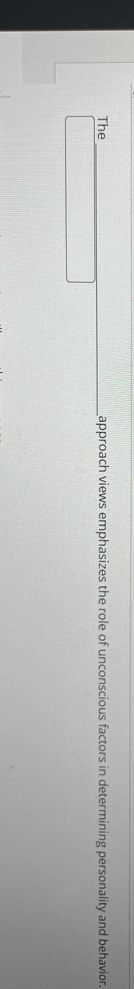 Solved The q, ﻿approach views emphasizes the role of | Chegg.com