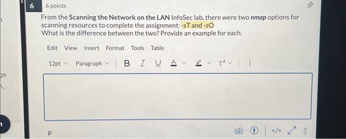 Solved From the Scanning the Network on the LAN InfoSec lab, | Chegg.com