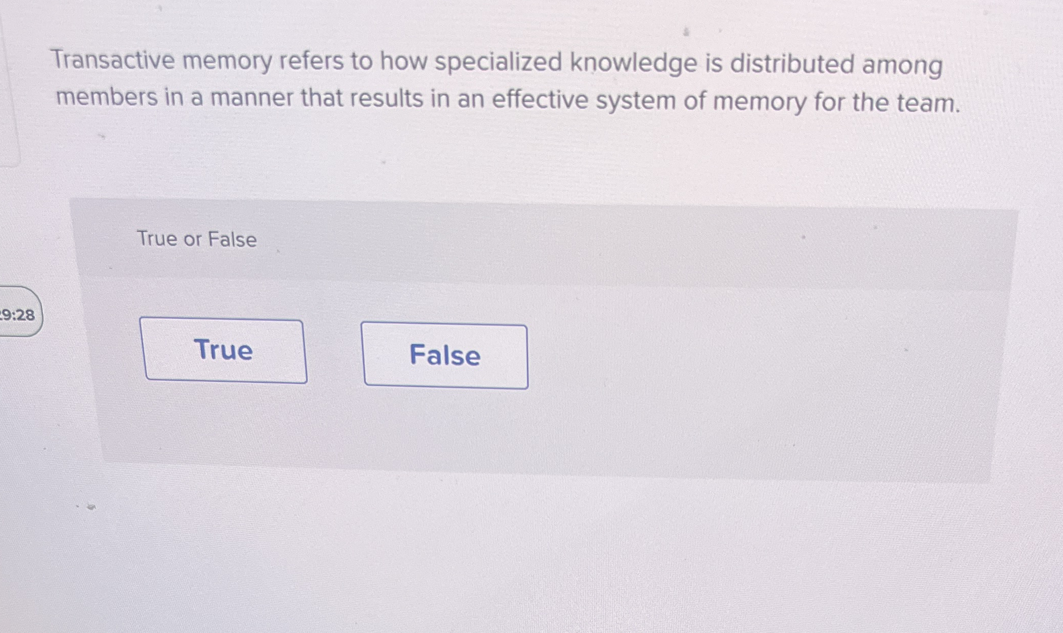 Transactive memory refers to how specialized | Chegg.com