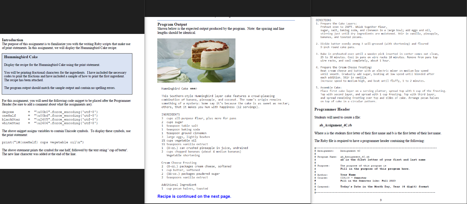 Solved IntroductionThe purpose of this assignment is to | Chegg.com
