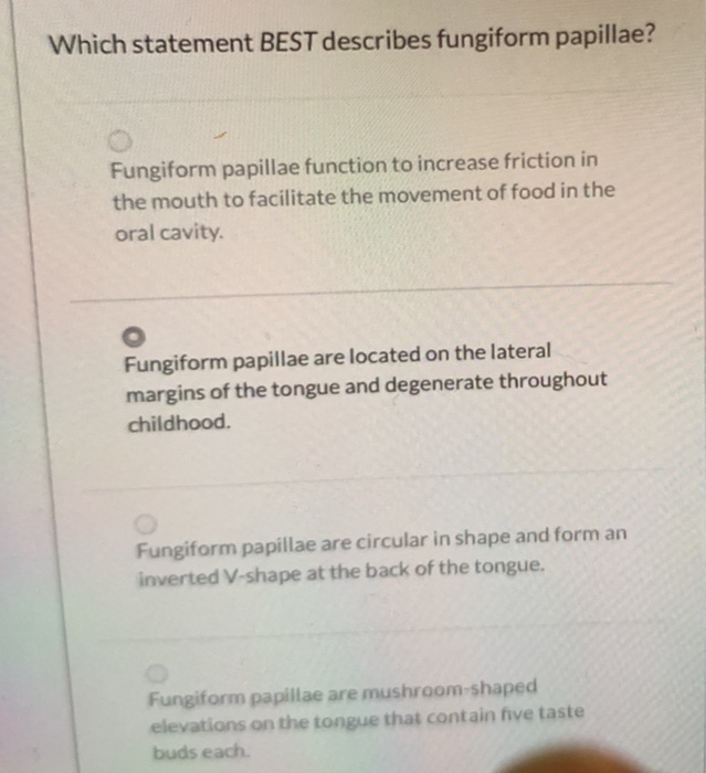 Solved What specific structures compose each taste bud? O | Chegg.com