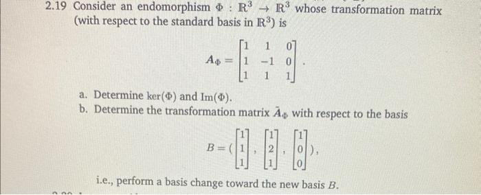 Solved 2.17 Consider the linear mapping | Chegg.com