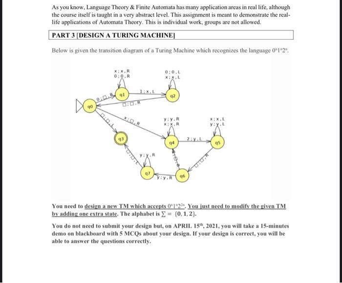 Solved As you know, Language Theory & Finite Automata has | Chegg.com