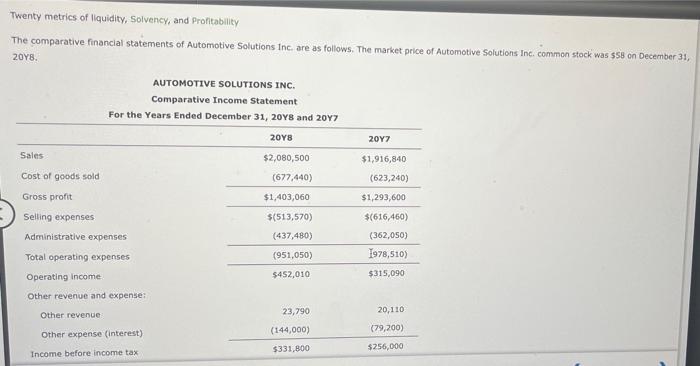 Solved 12. Times preferred dividends earned times 13. Asset | Chegg.com