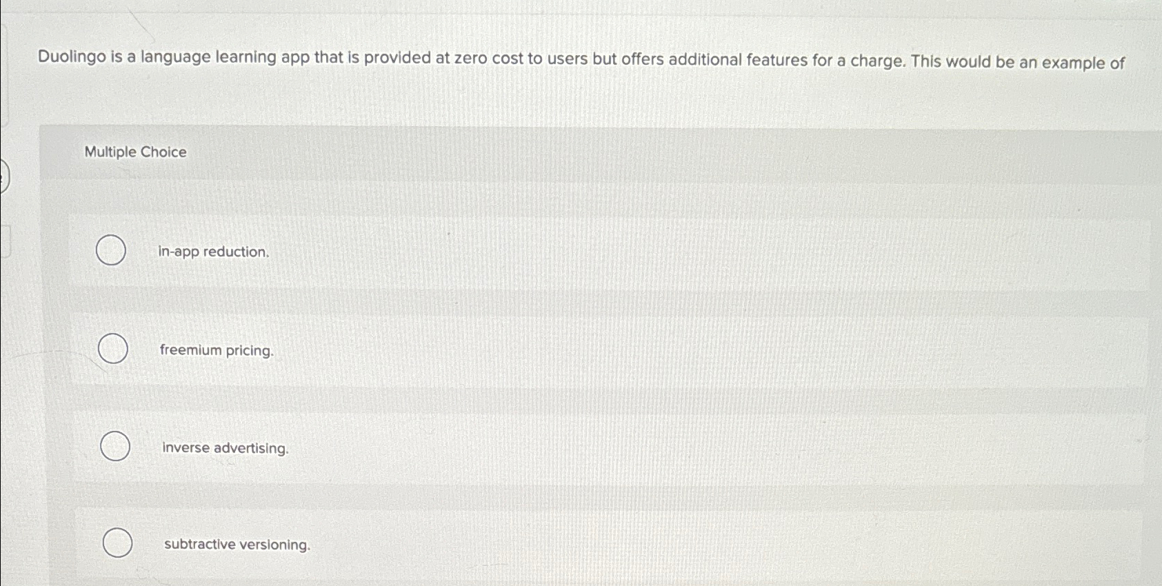 Solved Duolingo is a language learning app that is provided | Chegg.com