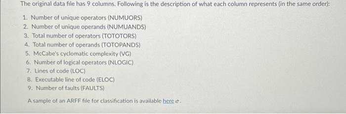 Solved The assignment is to prepare the datasets in a format | Chegg.com