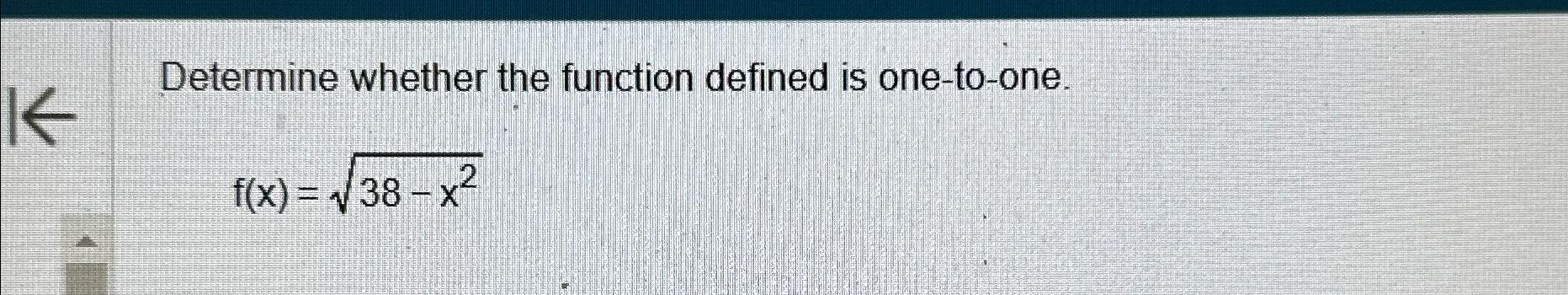 Solved Determine whether the function defined is | Chegg.com