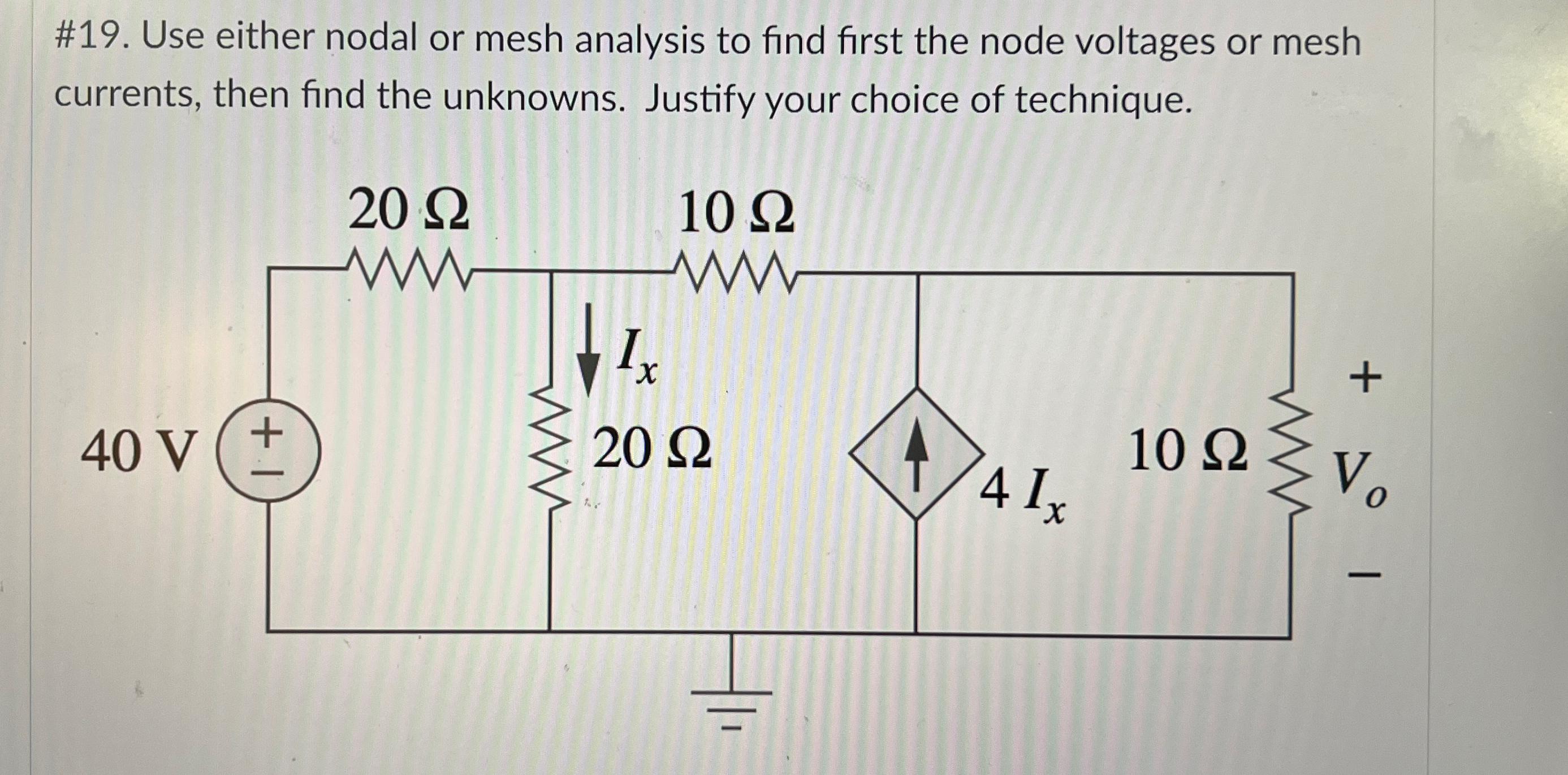 Solved Determine node voltages, using nodal analysis. | Chegg.com