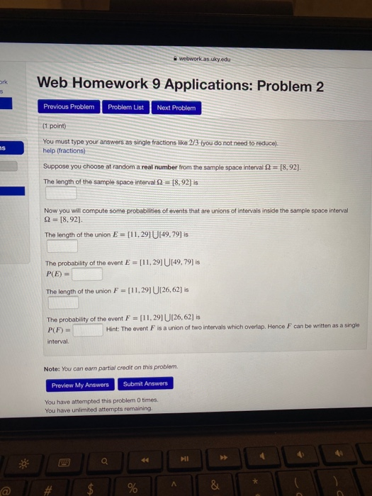 Solved webwork as.uky.edu ark Previous Problem Problem List | Chegg.com