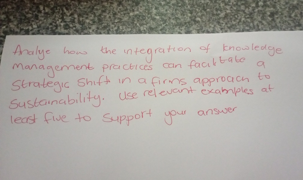 Solved Analyse how the integration of knowledge management | Chegg.com