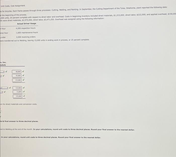 Solved FIFO Method, Physical Flow, Equivalent Units, Unit | Chegg.com