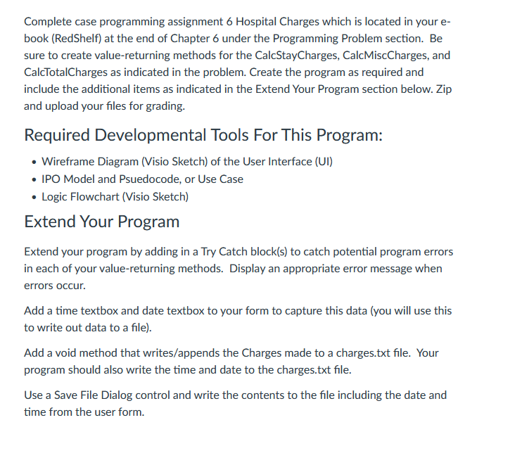 Solved In c# please.Thank you ! ﻿Complete case programming | Chegg.com