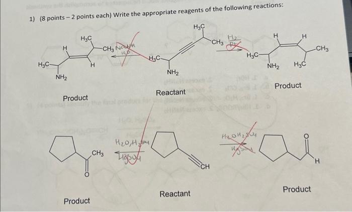 Solved 1) (8 points -2 points each) Write the appropriate | Chegg.com Solved 1) (8 points -2 points each) Write the appropriate | Chegg.com