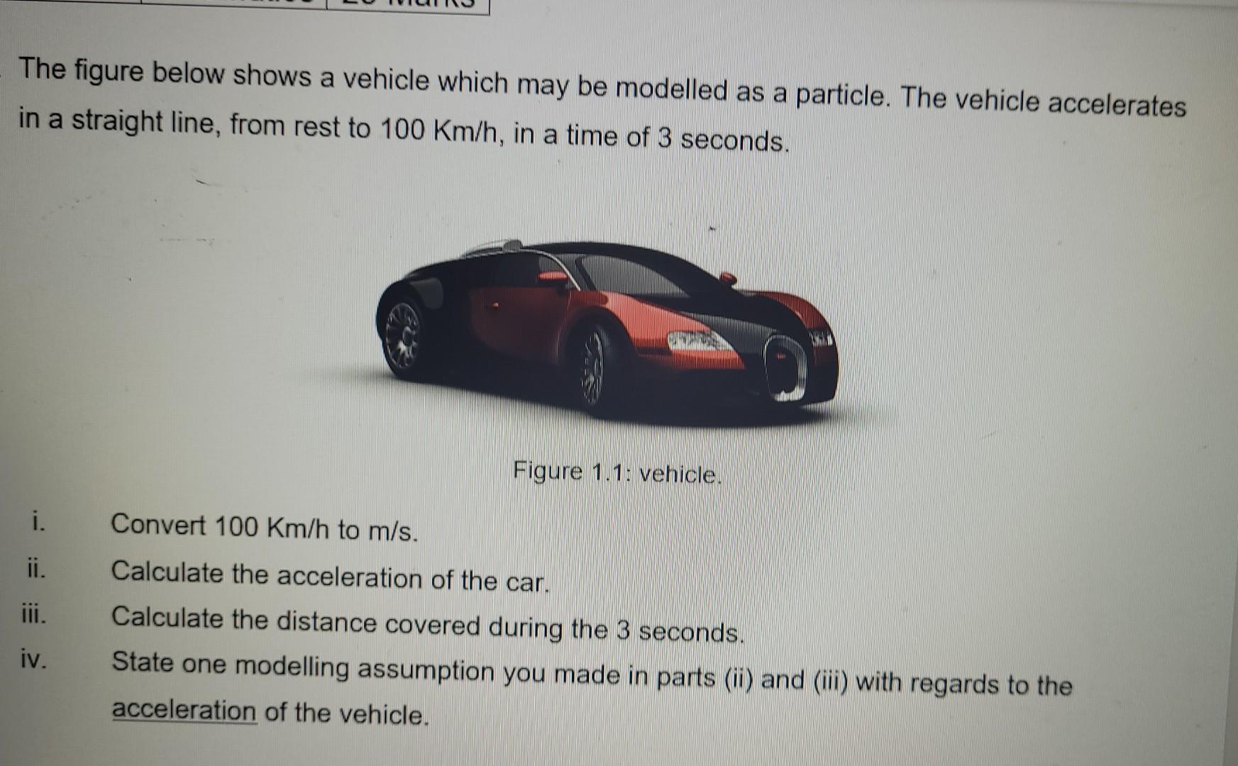 Solved The figure below shows a vehicle which may be | Chegg.com