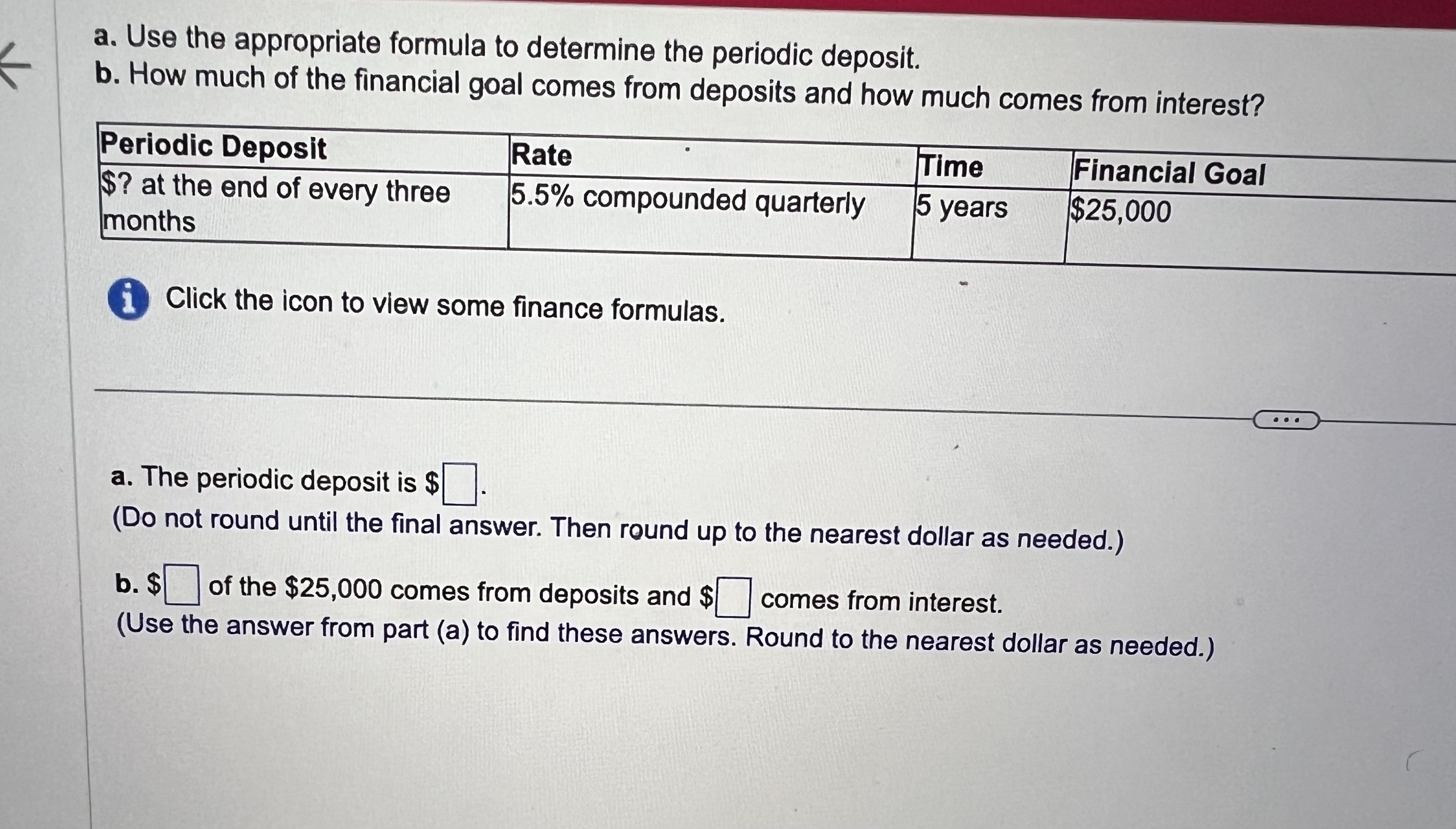 a. ﻿Use the appropriate formula to determine the | Chegg.com