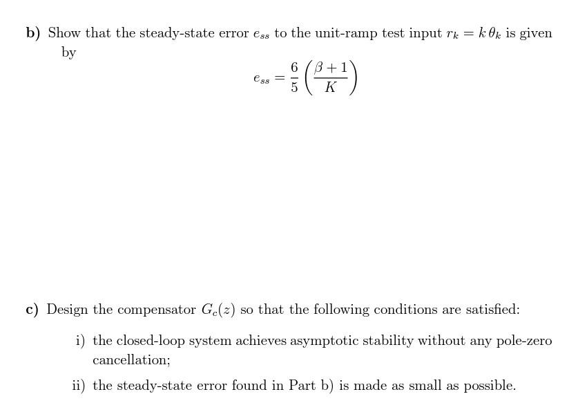 Solved Problem 1: (40 points) Consider a DT unity feedback | Chegg.com