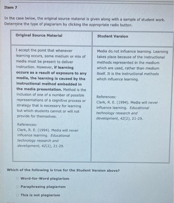 Solved Item 5 In the case below, the original source | Chegg.com