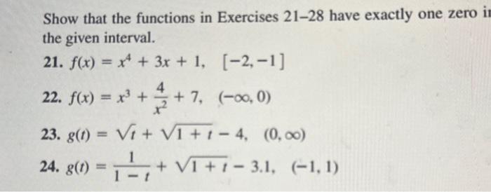 Solved Show that the functions in Exercises 21−28 have | Chegg.com