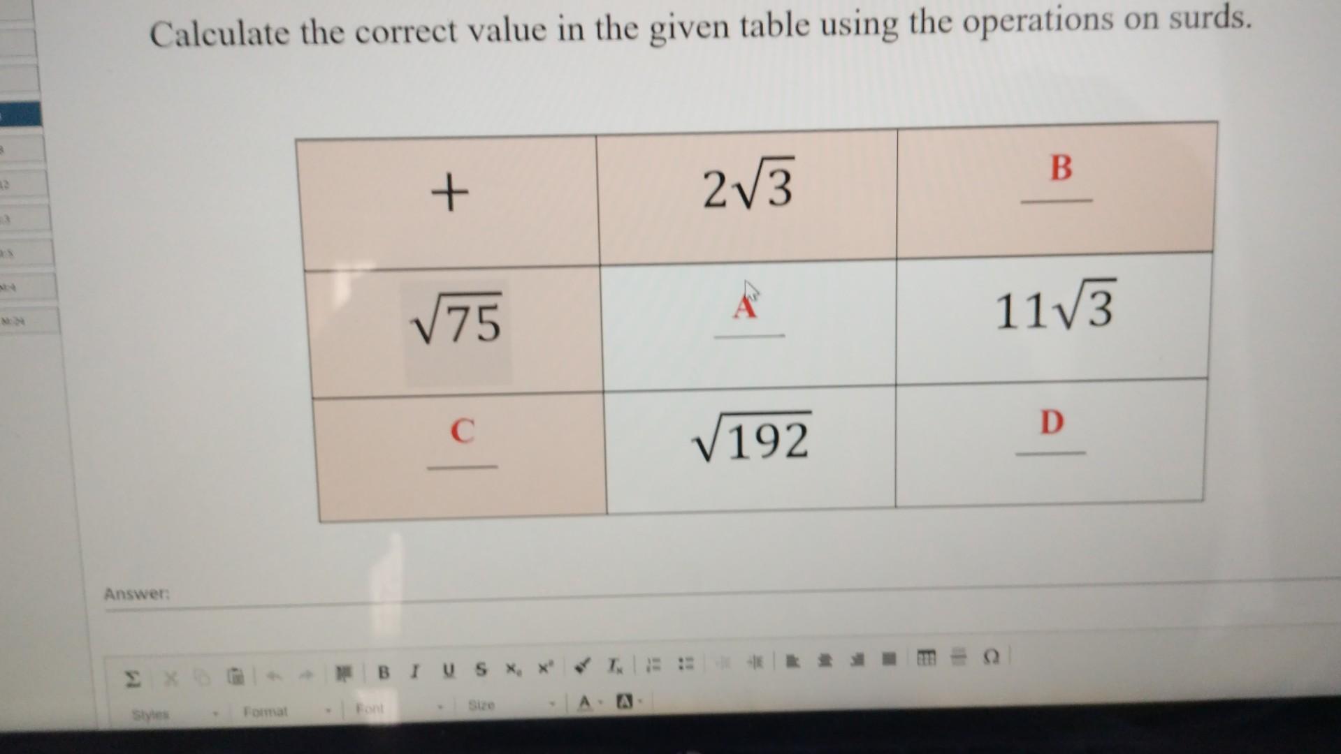 Solved Calculate the correct value in the given table using | Chegg.com