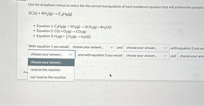 Solved Use the dropdown menus to select the the correct | Chegg.com