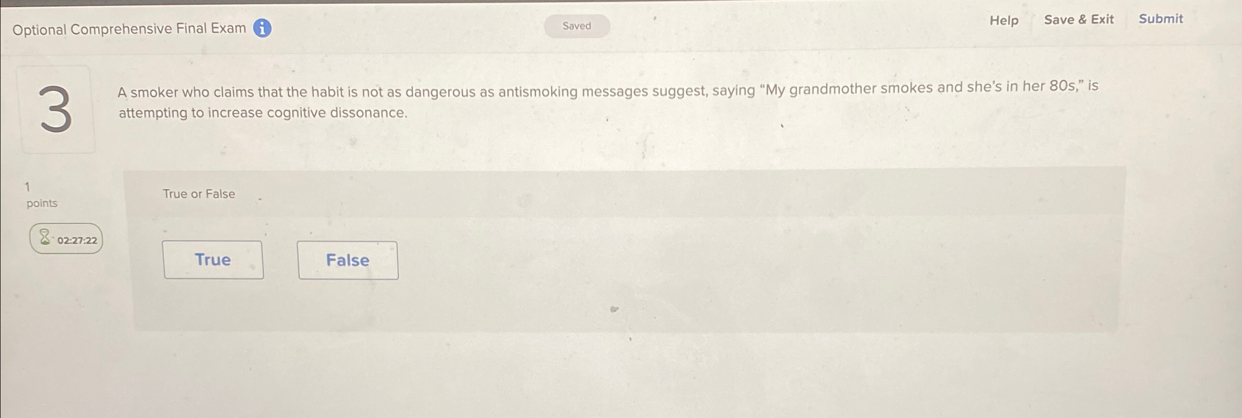 Solved Optional Comprehensive Final ExamHelpSave & | Chegg.com