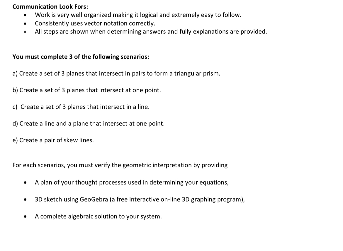 Solved Communication Look Fors:Work is very well organized | Chegg.com