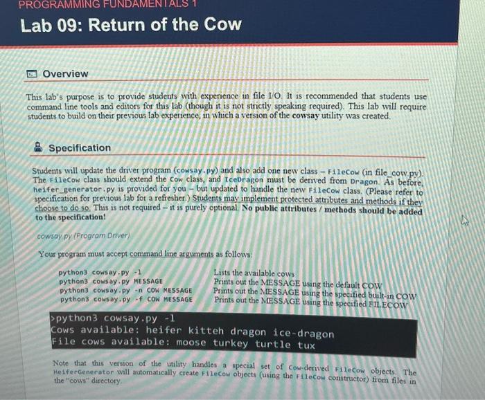Solved This lab's purpose is to provide students with | Chegg.com