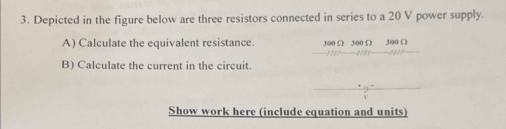Solved Depicted in the figure below are three resistors | Chegg.com