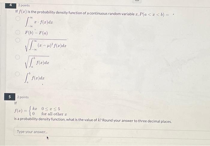 Solved If f(x) is the probability density function of a | Chegg.com
