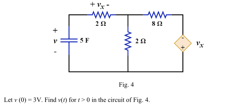 Solved Let v(0)=3V. Find v(t) for t>0 in the circuit of | Chegg.com Solved Let v(0)=3V. Find v(t) for t>0 in the circuit of | Chegg.com