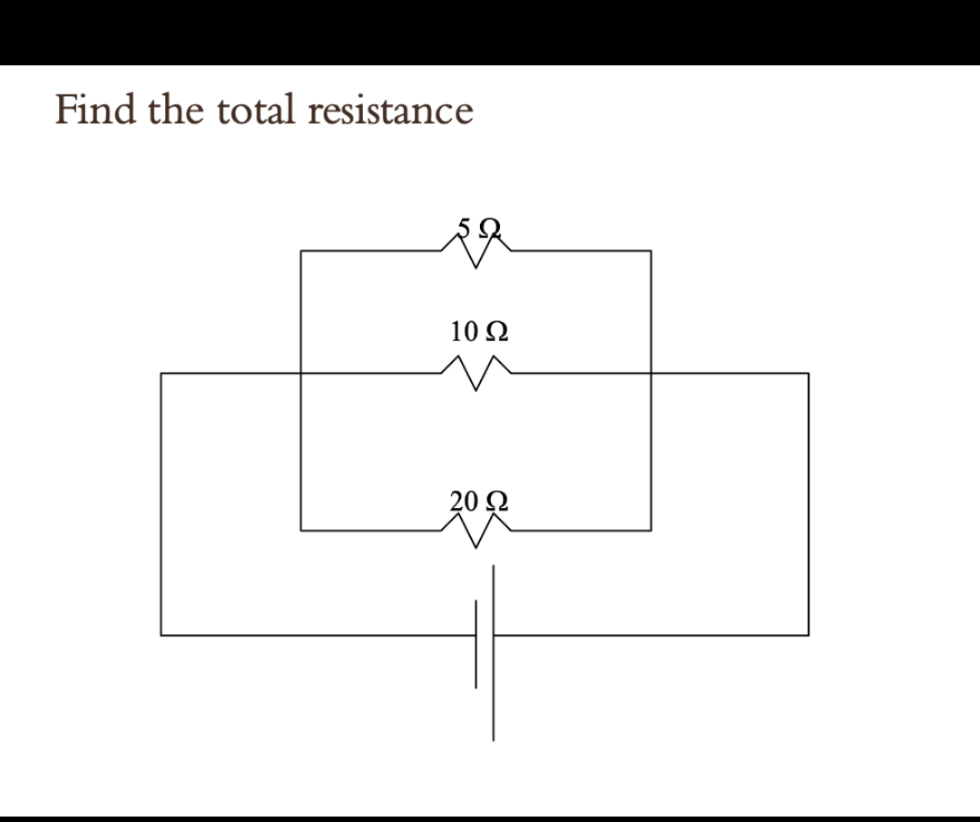 Solved Find the total resistance | Chegg.com