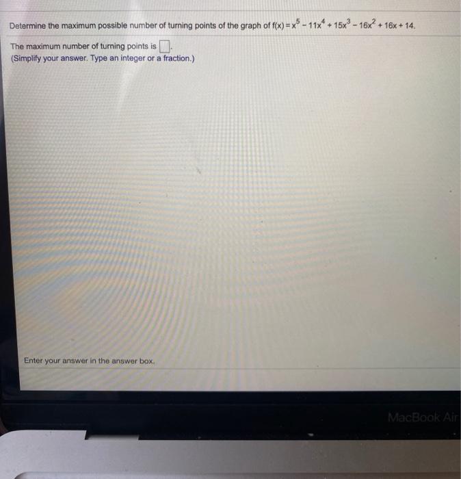 Solved Determine the maximum possible number of turning | Chegg.com