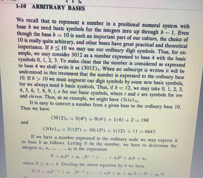 Solved 1-6 Arithmetic in Other Scales (a) Construct addition | Chegg.com