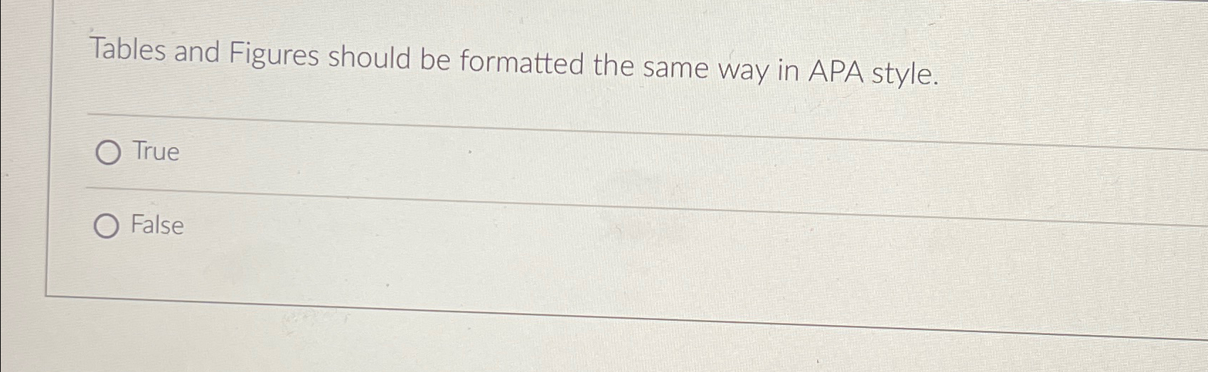 Solved Tables and Figures should be formatted the same way | Chegg.com