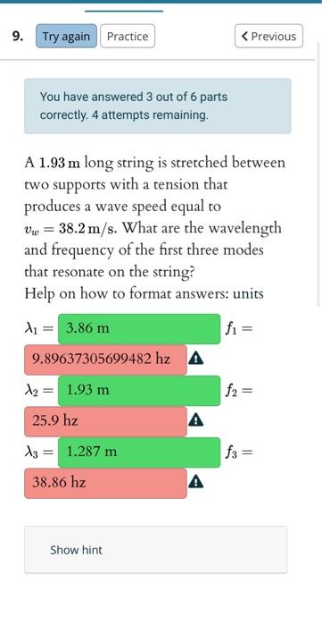 Solved You have answered 3 out of 6 parts correctly. 4 | Chegg.com
