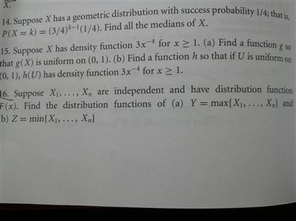 Solved Suppose X has a geometric distribution with success | Chegg.com