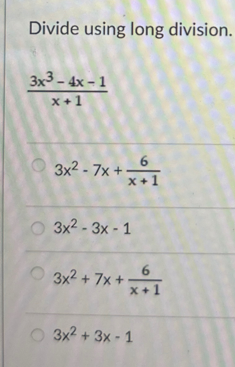 Solved Divide using long | Chegg.com