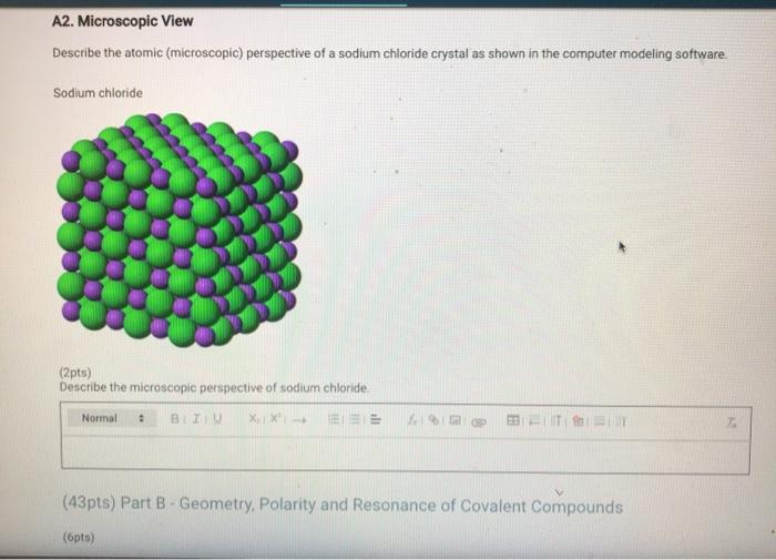Solved bmission - Modeling Geometry and Polarity REPORT | Chegg.com