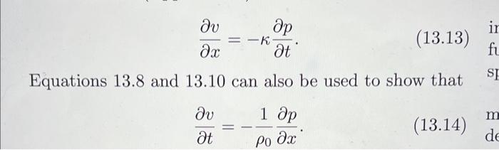 Solved Problem 2 Show that the pressure p satisfies the wave | Chegg.com