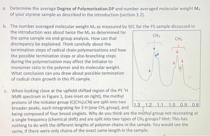 Solved a. Determine the average Degree of Polymerization DP | Chegg.com