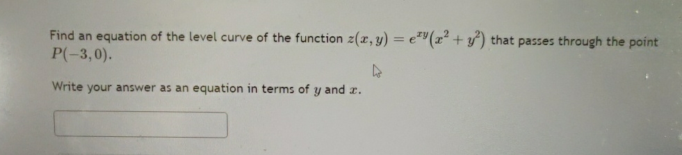 Solved Find an equation of the level curve of the function | Chegg.com