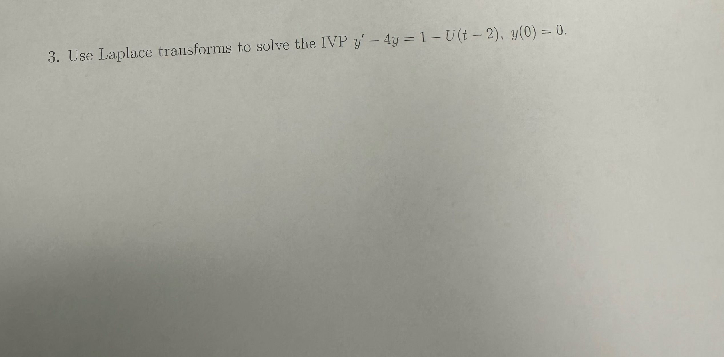 Solved Use Laplace transforms to solve the IVP | Chegg.com