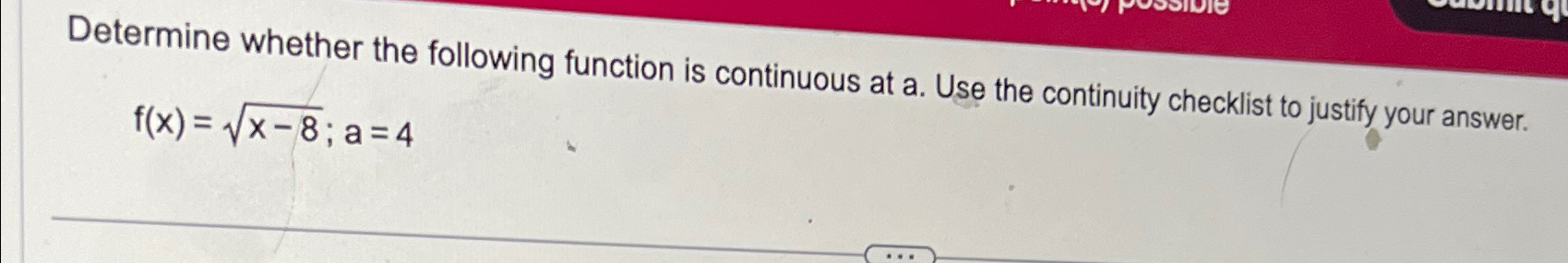 Solved Determine whether the following function is | Chegg.com