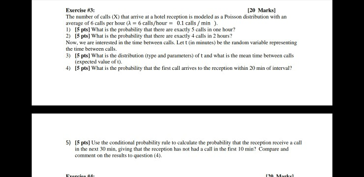 Solved Exercise #1 [20 Marks) The Probability Mass Function, | Chegg.com