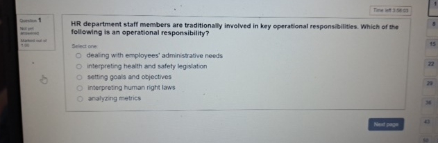 Solved Time ien 3:59003aunses 1NotrestNaneadumed out of+∞HR | Chegg.com