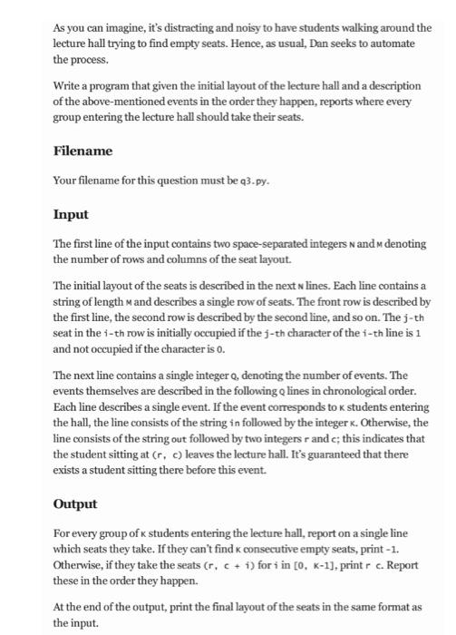 Solved Language: python3NOT ALLOWED: Import | Chegg.com