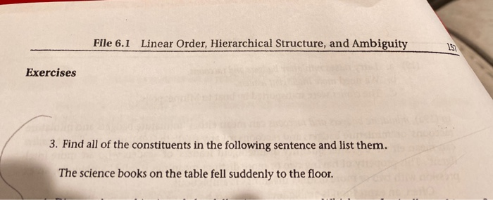 Solved File 6.1 Linear Order, Hierarchical Structure, and | Chegg.com