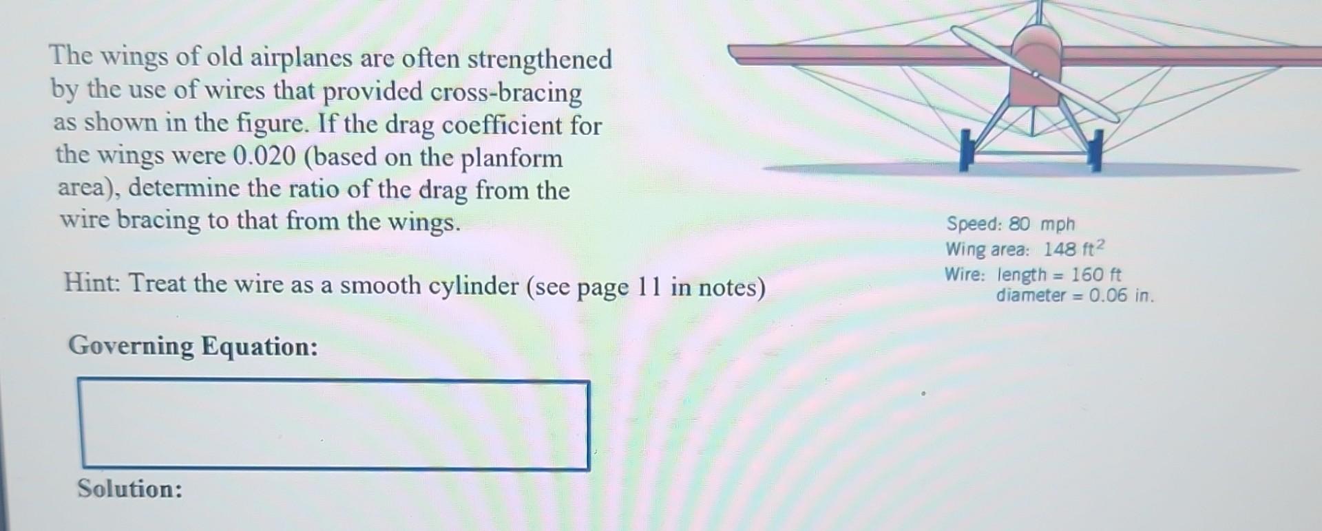 Solved The wings of old airplanes are often strengthened by | Chegg.com
