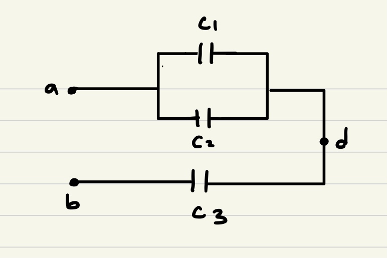 Solved In the circuit shown C1=1.0μF,C2=2.0μF, ﻿and | Chegg.com