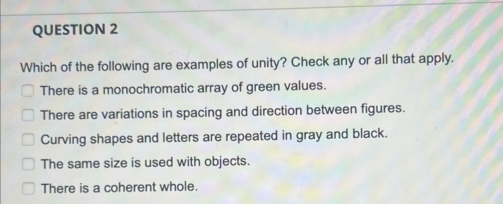 Solved QUESTION 2Which of the following are examples of | Chegg.com